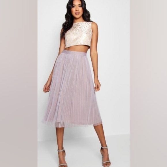 Boohoo | Dresses | 2 Piece Formal Wear Crop Skirt Set | Poshmark
